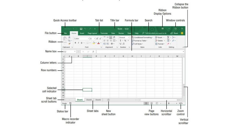 Introduction to Microsoft Excel & Parts of the Excel Screen